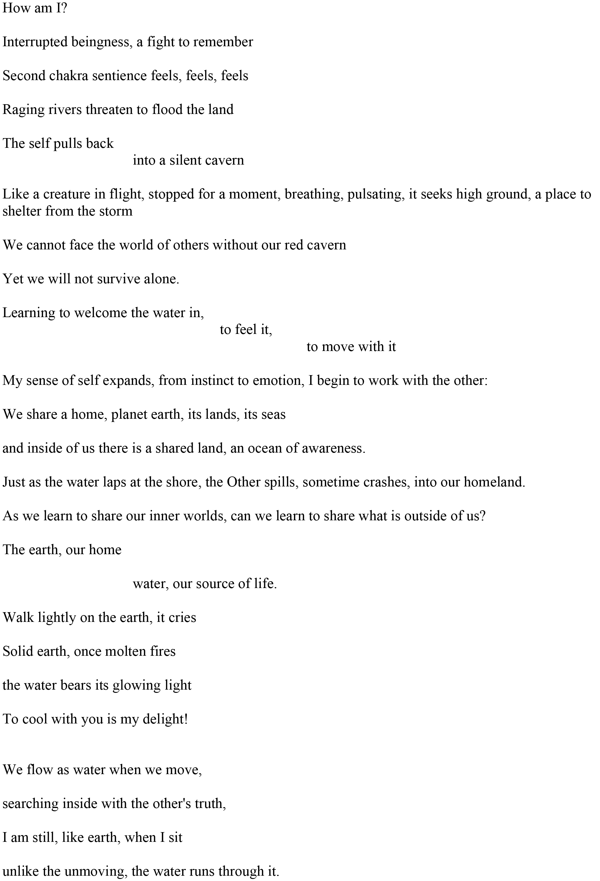 Kiss The Earth, a poem – Sarasvati Flow